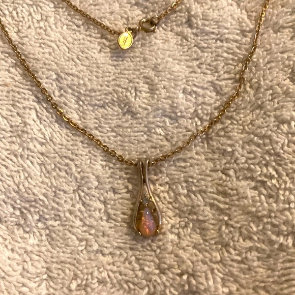 Avon | Jewelry | Vintage Avon Opal And Cubic Zirconia Necklace | Poshmark